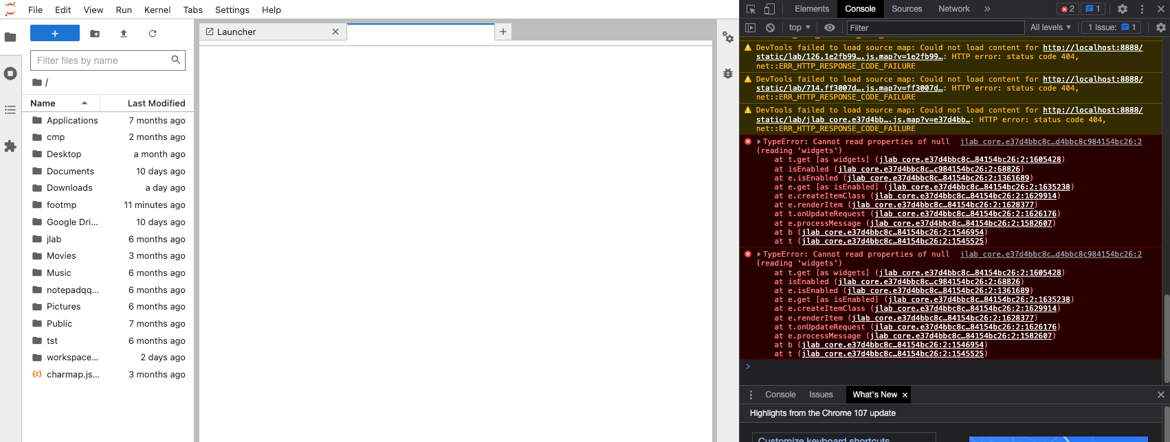Jupyterlab Extension Tutorial Error On Openclosereopen Empty Panel