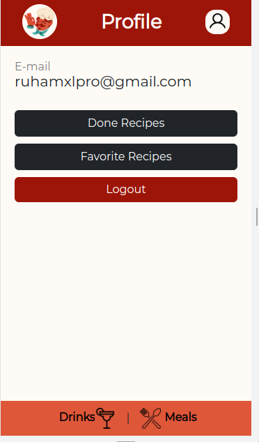 GitHub - RuhamLeal/recipes-app: A Front-end project using React, Redux, Agile methodologies ...