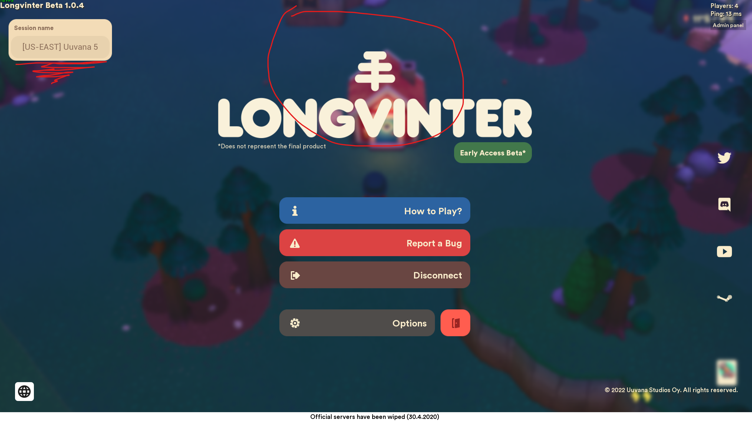 Connecting to different server when attempting to "Continue" on [US-EAST] Uuvana 5 Server ...