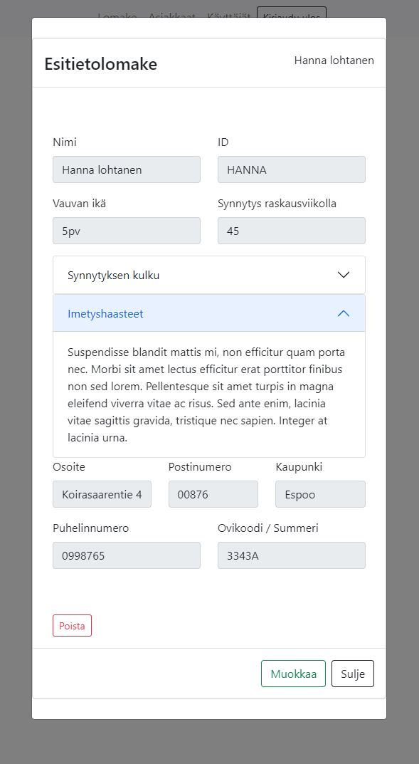 GitHub - Richard-Rico/LM-Lomake-React-frontend