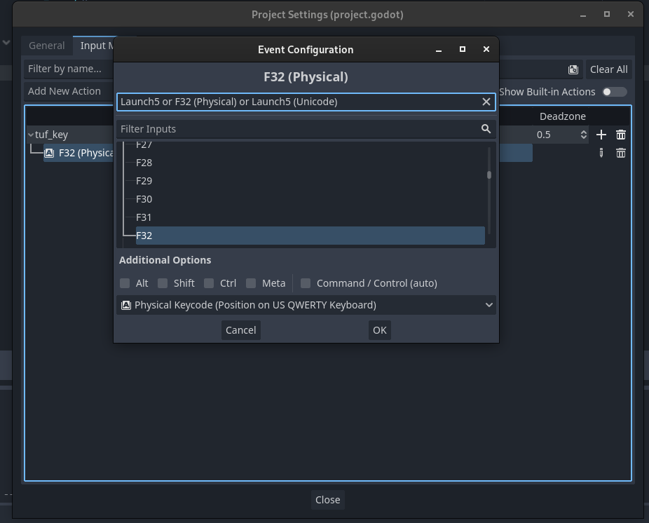 [4.x] Key event not triggered in running game · Issue #76375 · godotengine/godot · GitHub