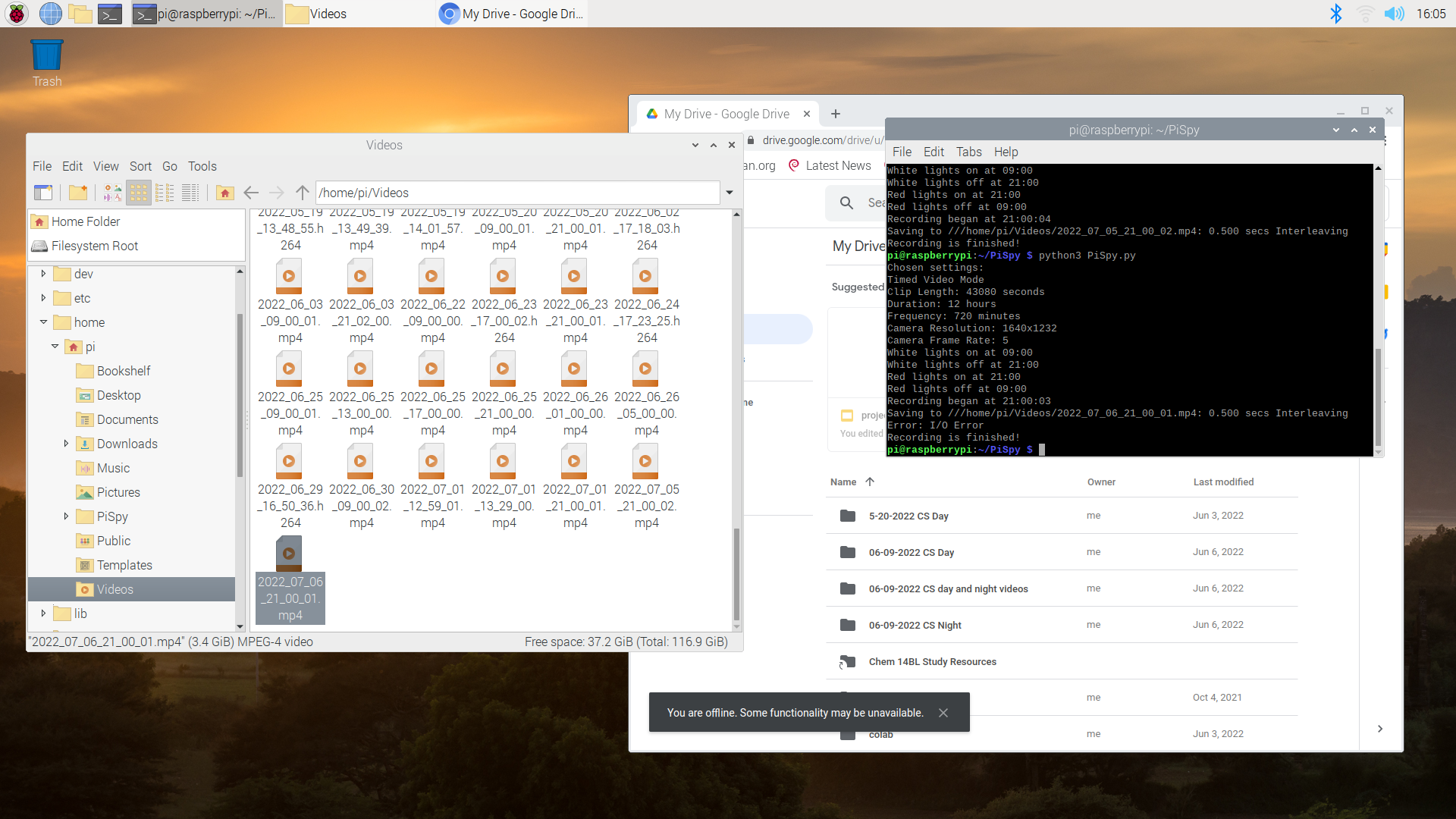 Error I/O · Issue #6 · gpask/PiSpy · GitHub