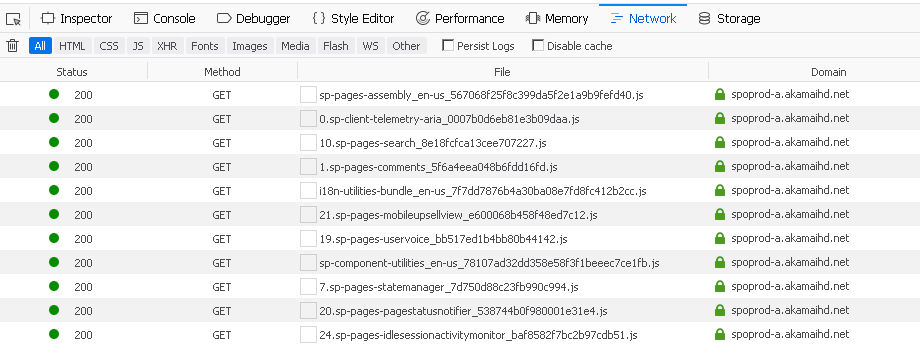 SPFx package JavaScript scripts randomly loaded from CDN when ...