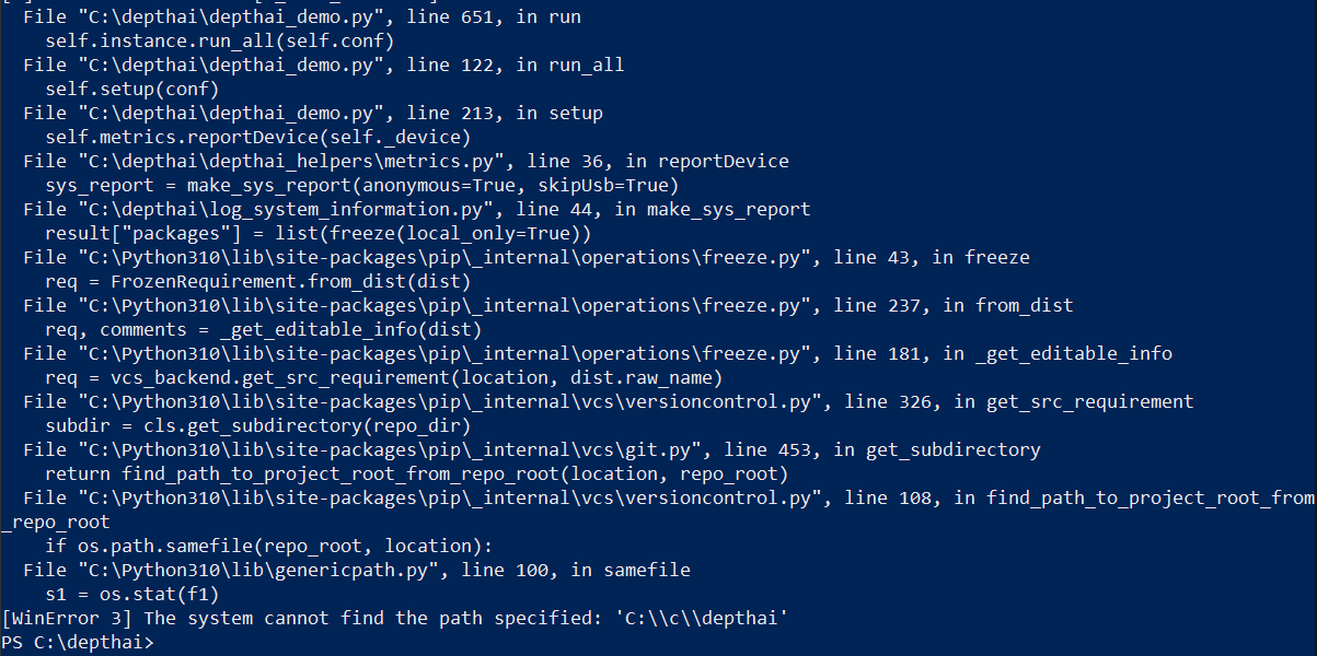 Path error when running depthai_demo.py · Issue #660 · luxonis/depthai · GitHub