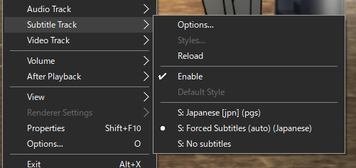 subtitle splitter selects the "Forced Subtitle (auto)" track that does not exist on the media ...