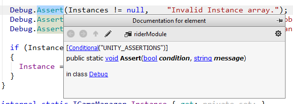 Debugassert Is Not Recodnized As Assertion By Rider · Issue 207 · Jetbrainsresharper Unity