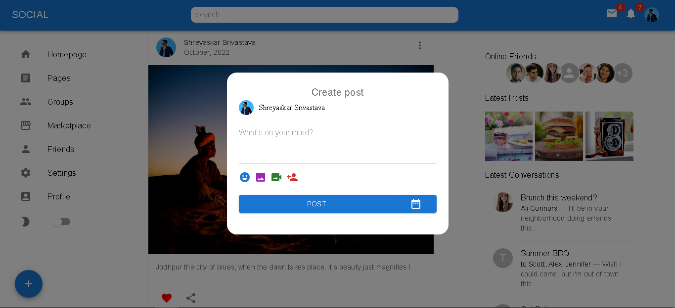 GitHub - chaotic-10/Social-Media-Site: Developed a seamless social ...