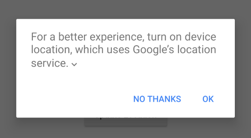 Add method to accepts Android's popup "For a better experience, turn on ...