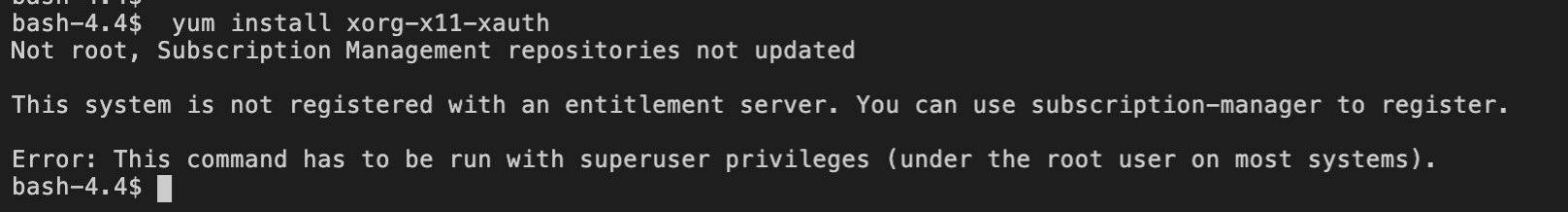 No X11 DISPLAY variable was set, but this program performed an operation which requires it ...