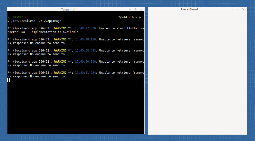 Empty window on startup · Issue #69 · localsend/localsend · GitHub