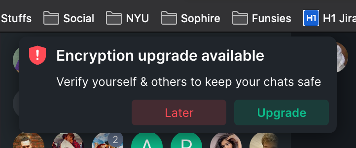 "Encryption Upgrade Available" never goes away even after following instructions · Issue #14875 ...