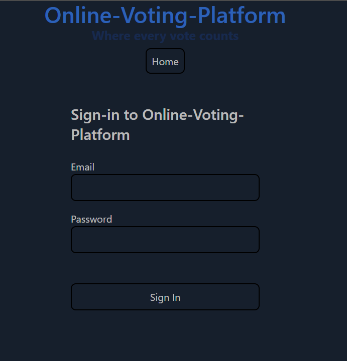 GitHub - IamAnkitR/Online-Voting-Platform