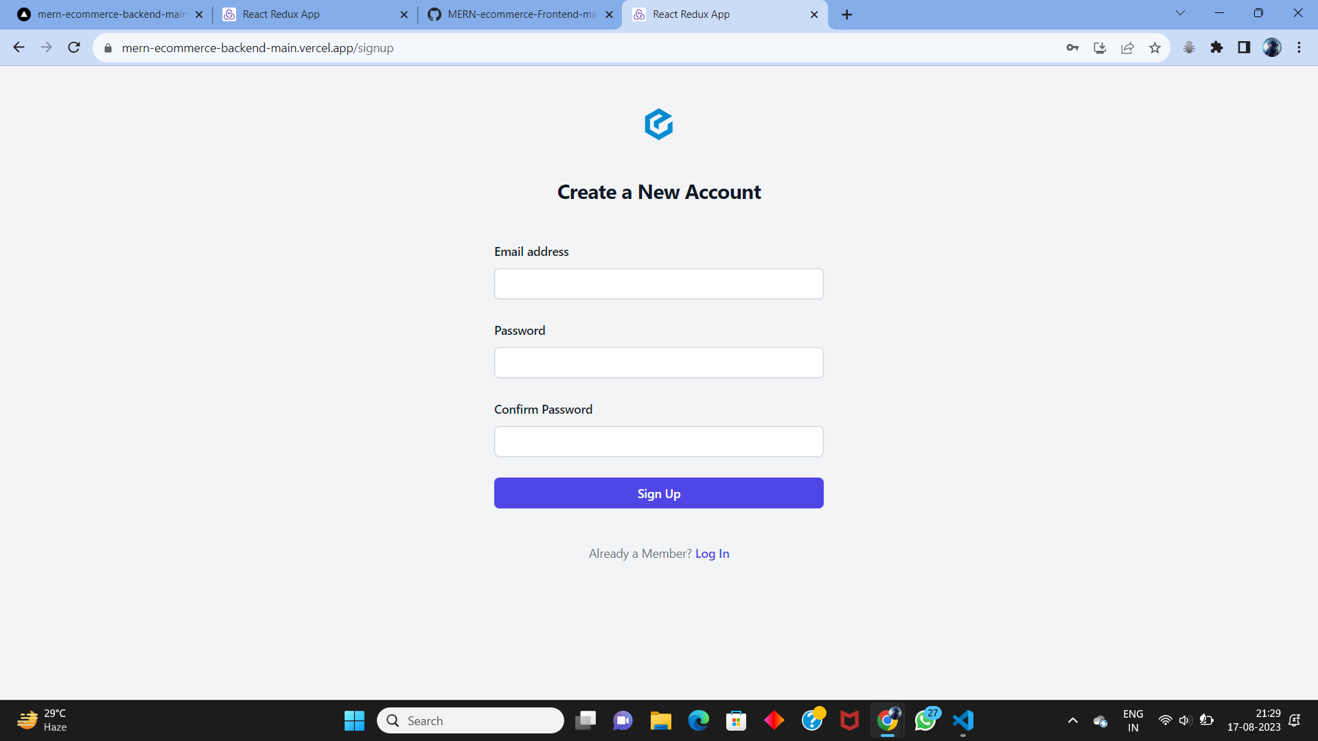 Github Cshiva773 Mern Ecommerce Frontend Main E Commerce Website Link