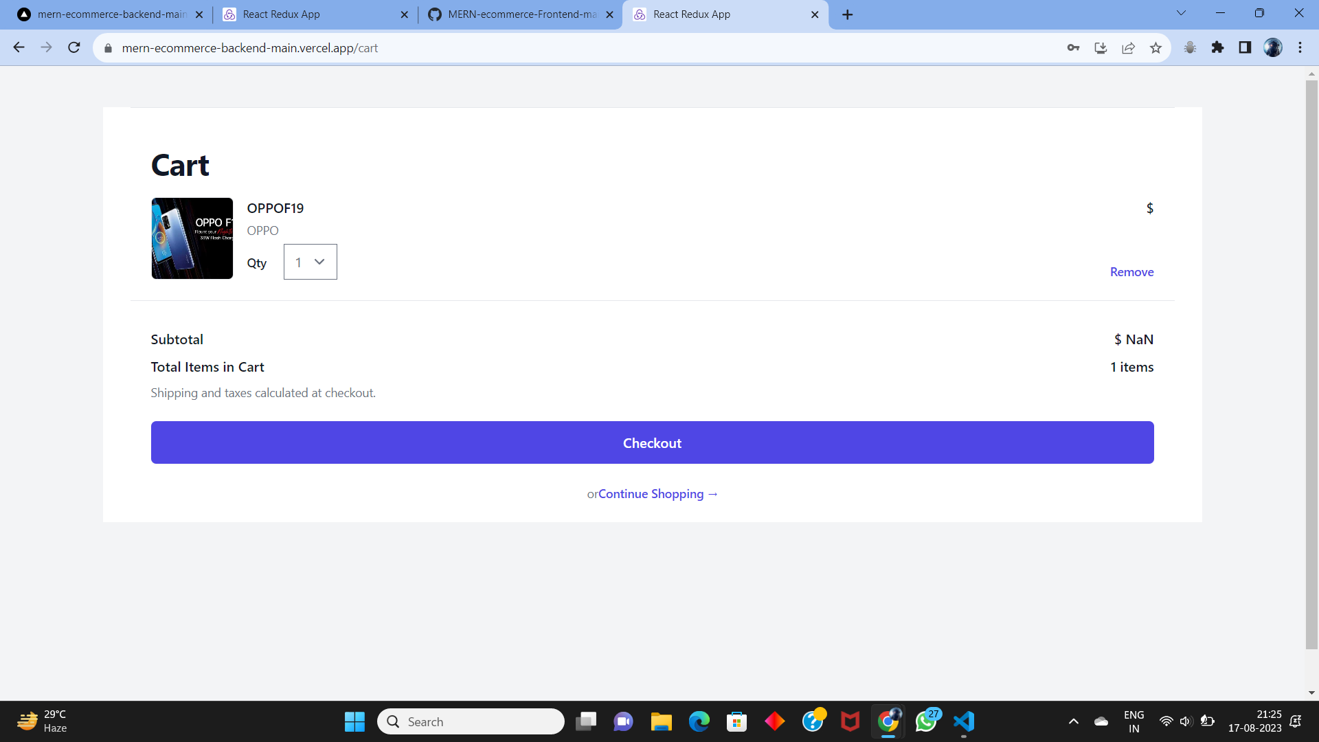 GitHub - Cshiva773/MERN-ecommerce-Frontend-main: E-commerce Website link