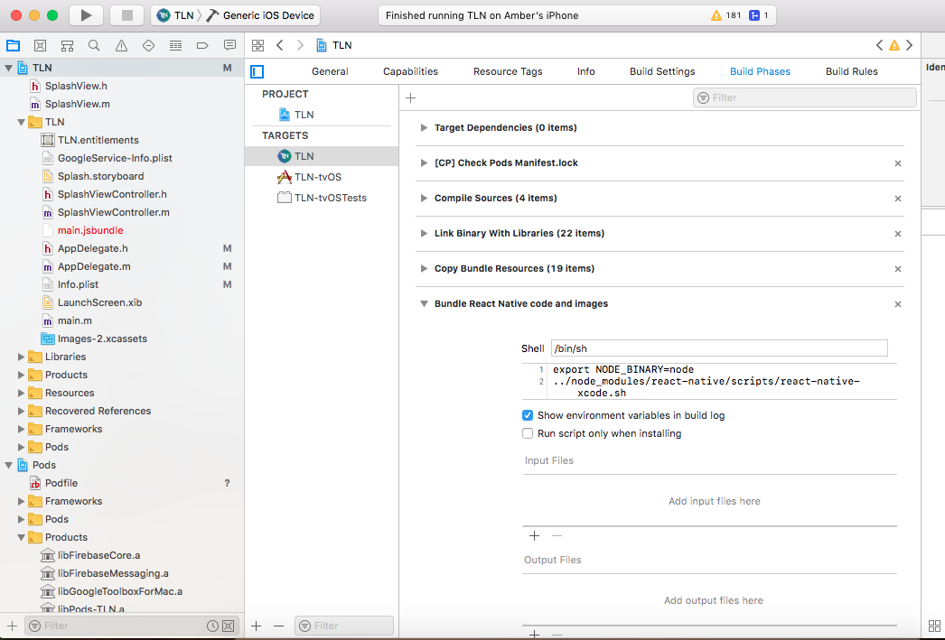 Xcode Running 2 Of 2 Custom Shell Scripts · Issue 19796 · Facebook