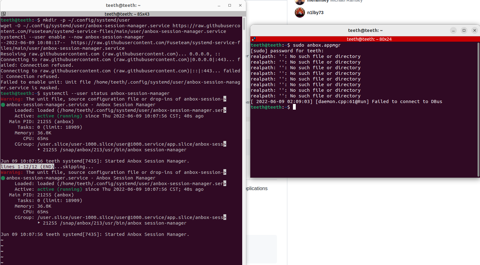 The name org.anbox was not provided by any .service files · Issue #1889 · anbox/anbox · GitHub