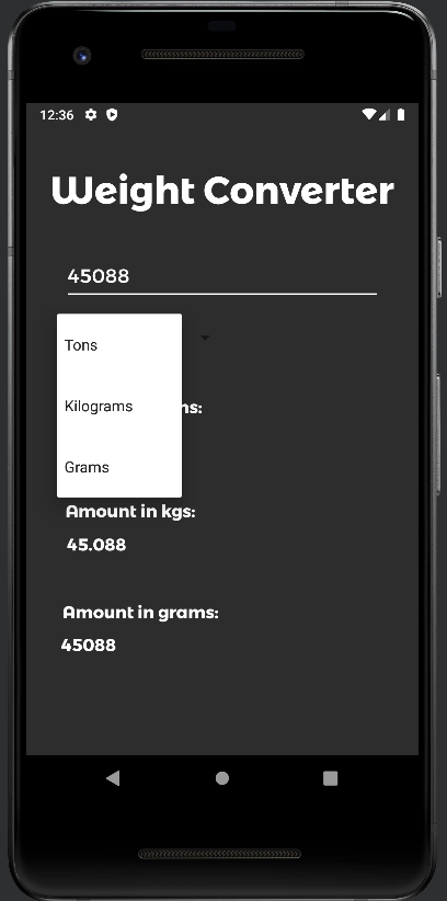 GitHub - verteletskiyv/Android__WeightConverter: Simple weight ...