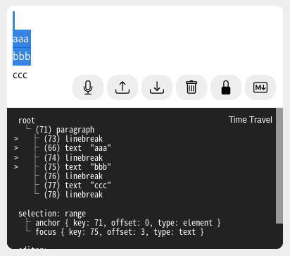 Bug: If the anchor is after the focus, the selected nodes cannot be retrieved correctly · Issue ...