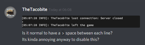The console server output contains extra spaces · Issue #1307 · pterodactyl/panel · GitHub