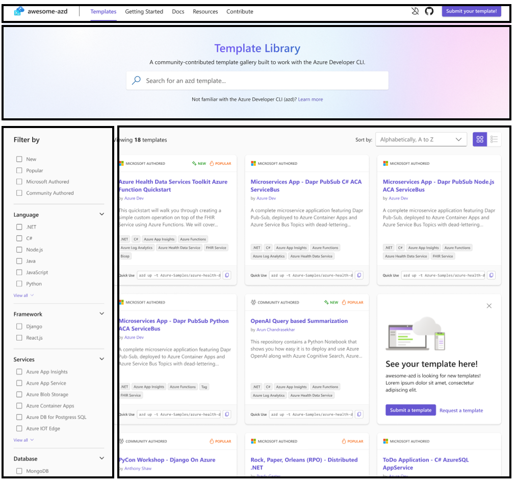 general layout · Issue #147 · Azure/awesome-azd · GitHub general layout · Issue #147 · Azure/awesome-azd · GitHub