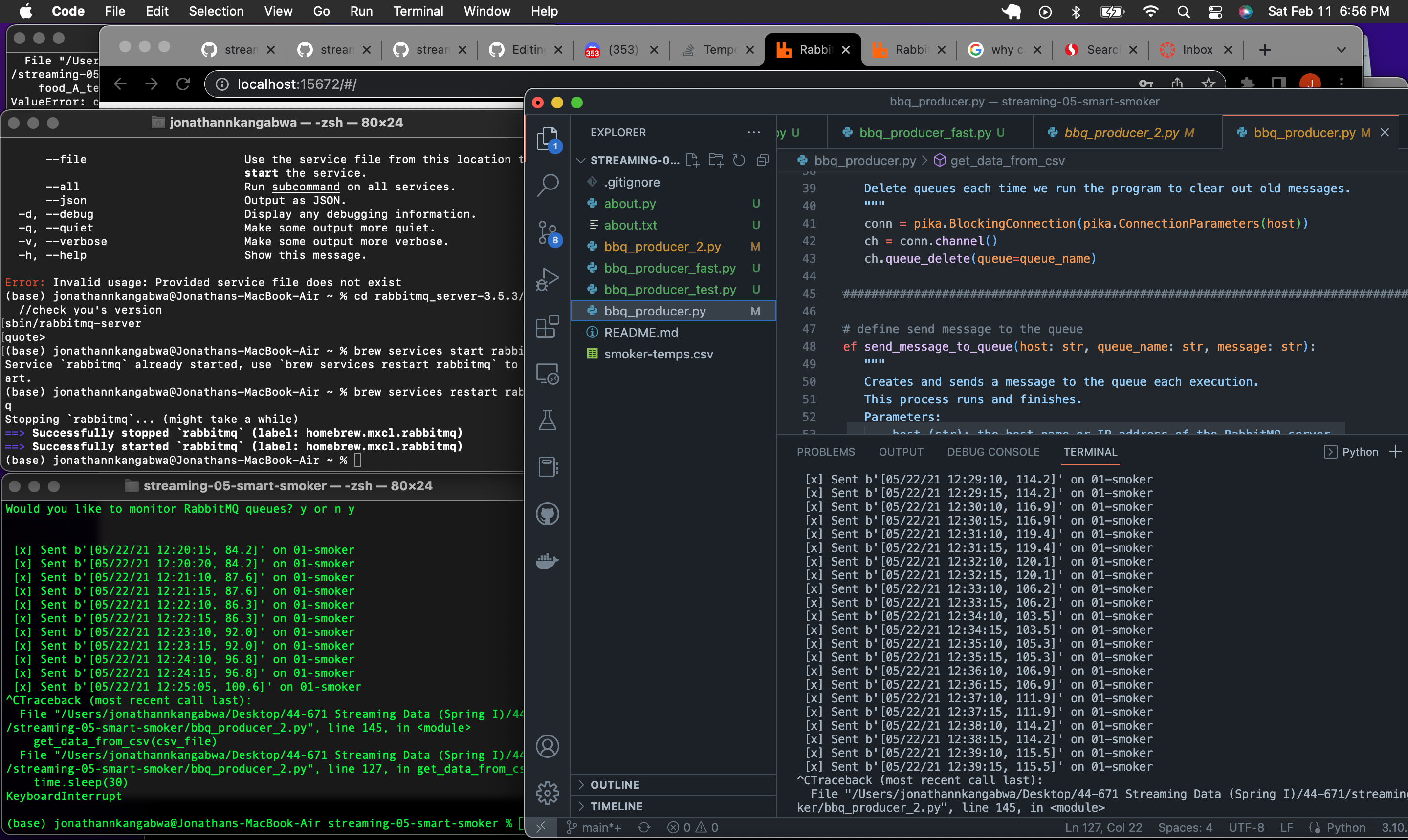 GitHub - jonagitsdata/streaming-05-smart-smoker: Understanding the process, designing our system ...