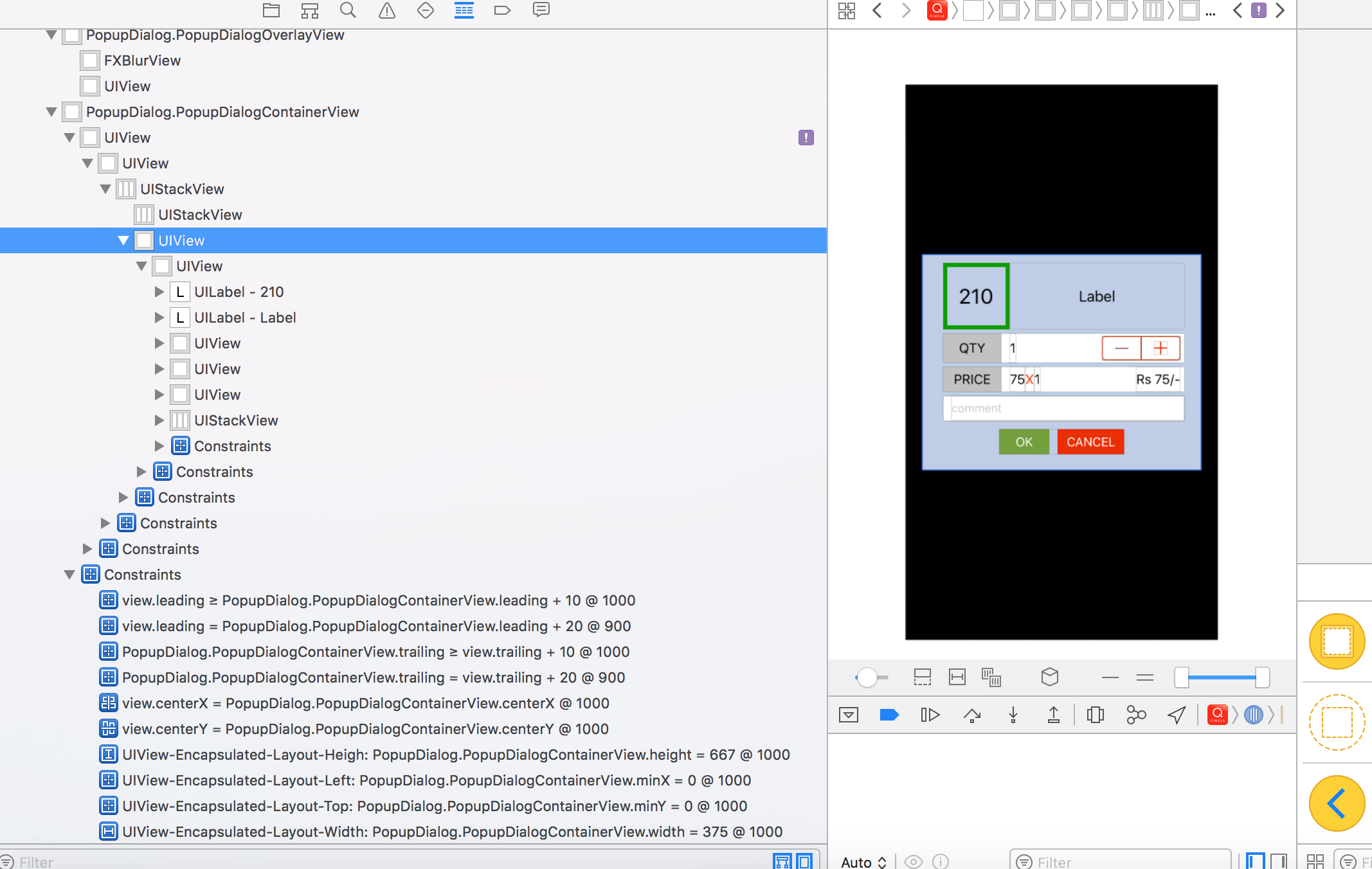 Custom PopupDialog click events and TextField not working · Issue #164 · Orderella/PopupDialog ...