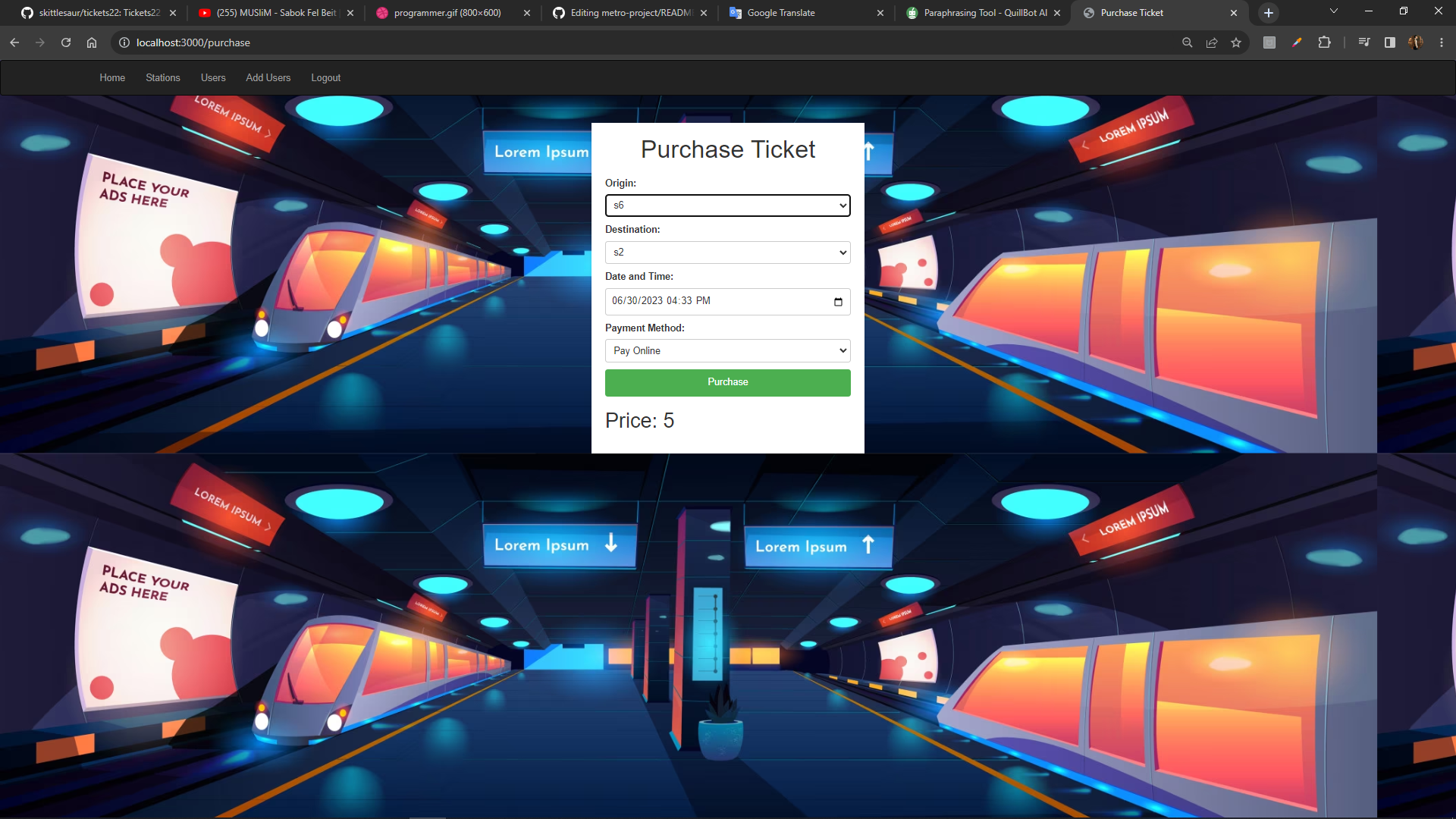 GitHub - ibr14060/metro-project: MetroGo is a user-friendly website ...