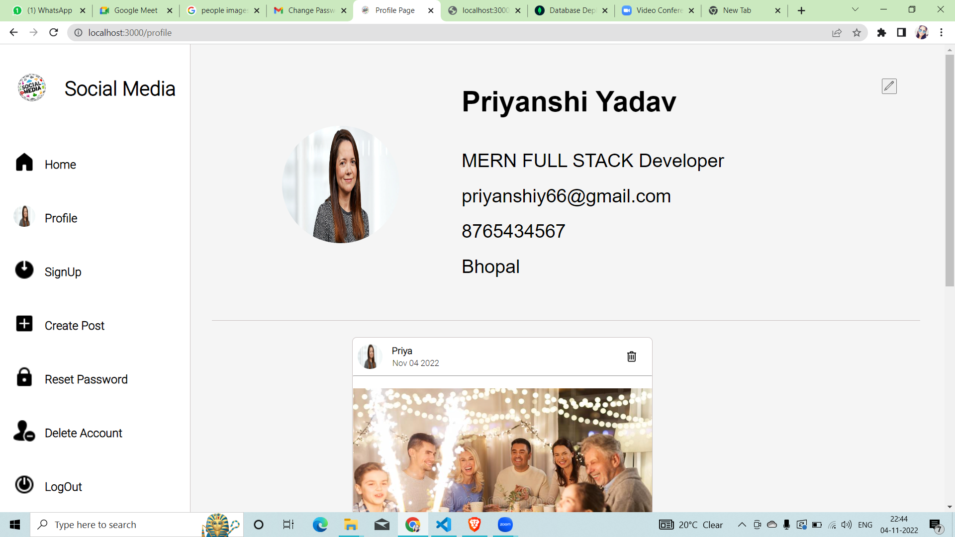 GitHub - Priyanshi-Yadav-1304/SocialMedia