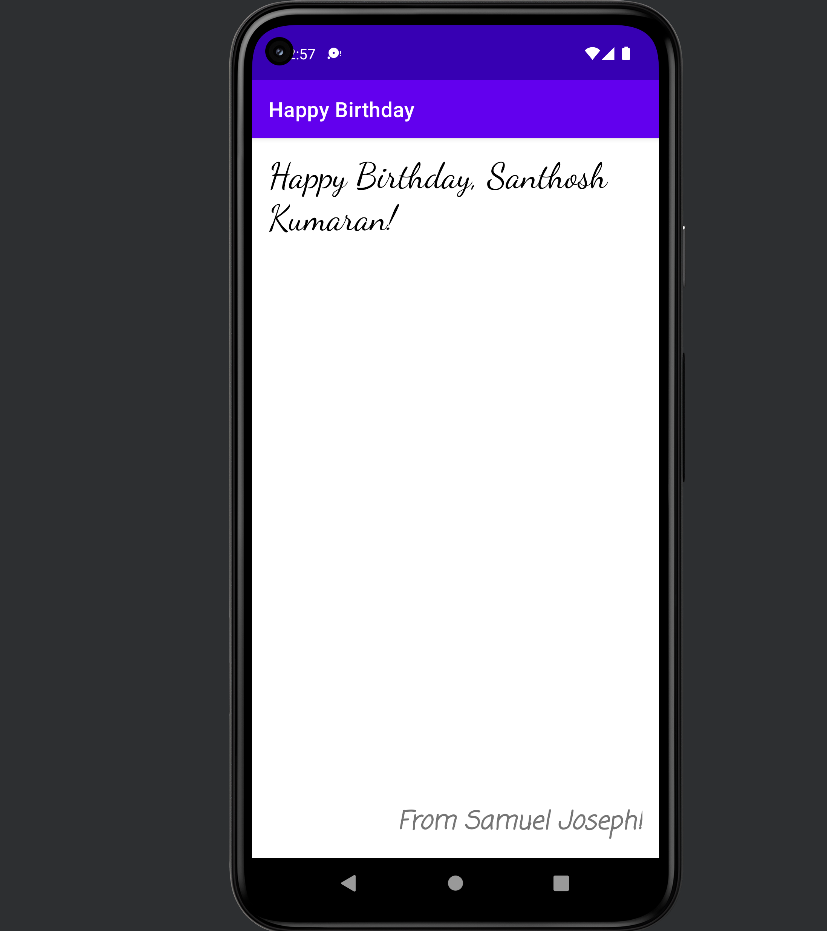 GitHub - Samuel-2552/HappyBirthday: Android app for Birthday!