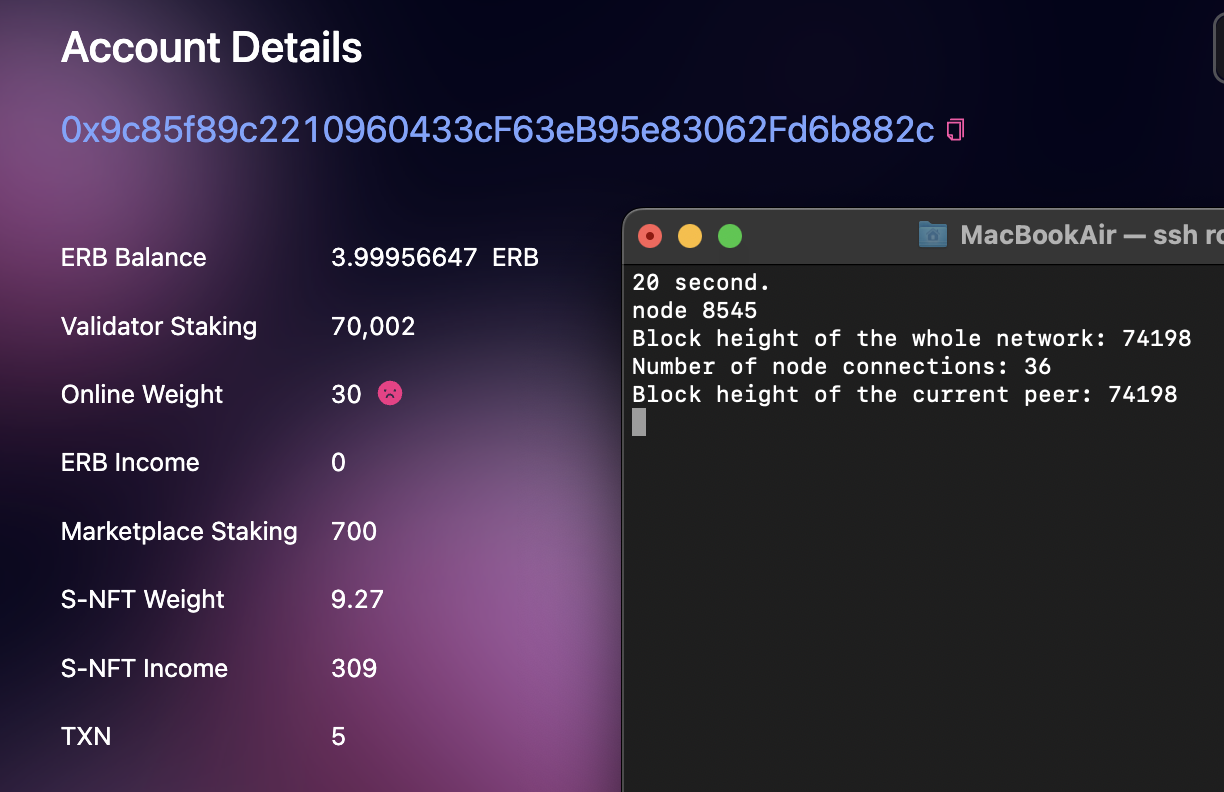 My node is synced but online weight is always low. · Issue #125 · wormholes-org/wormholes · GitHub
