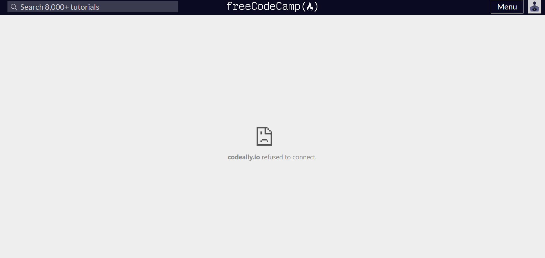 codeally.io refused to connect. · Issue #45952 · freeCodeCamp ...