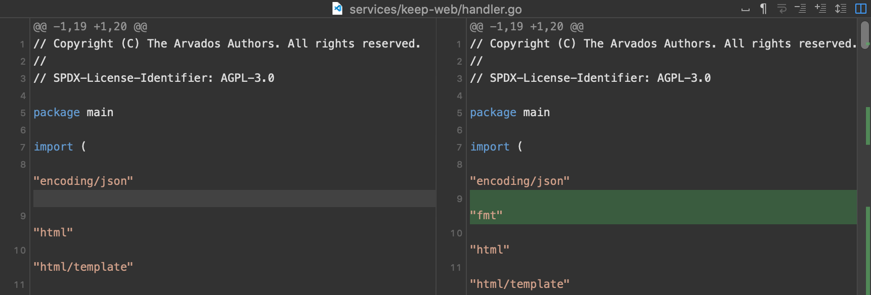 Side by side diff toggle makes code lines "double separated" · Issue #1088 · fork-dev/Tracker ...