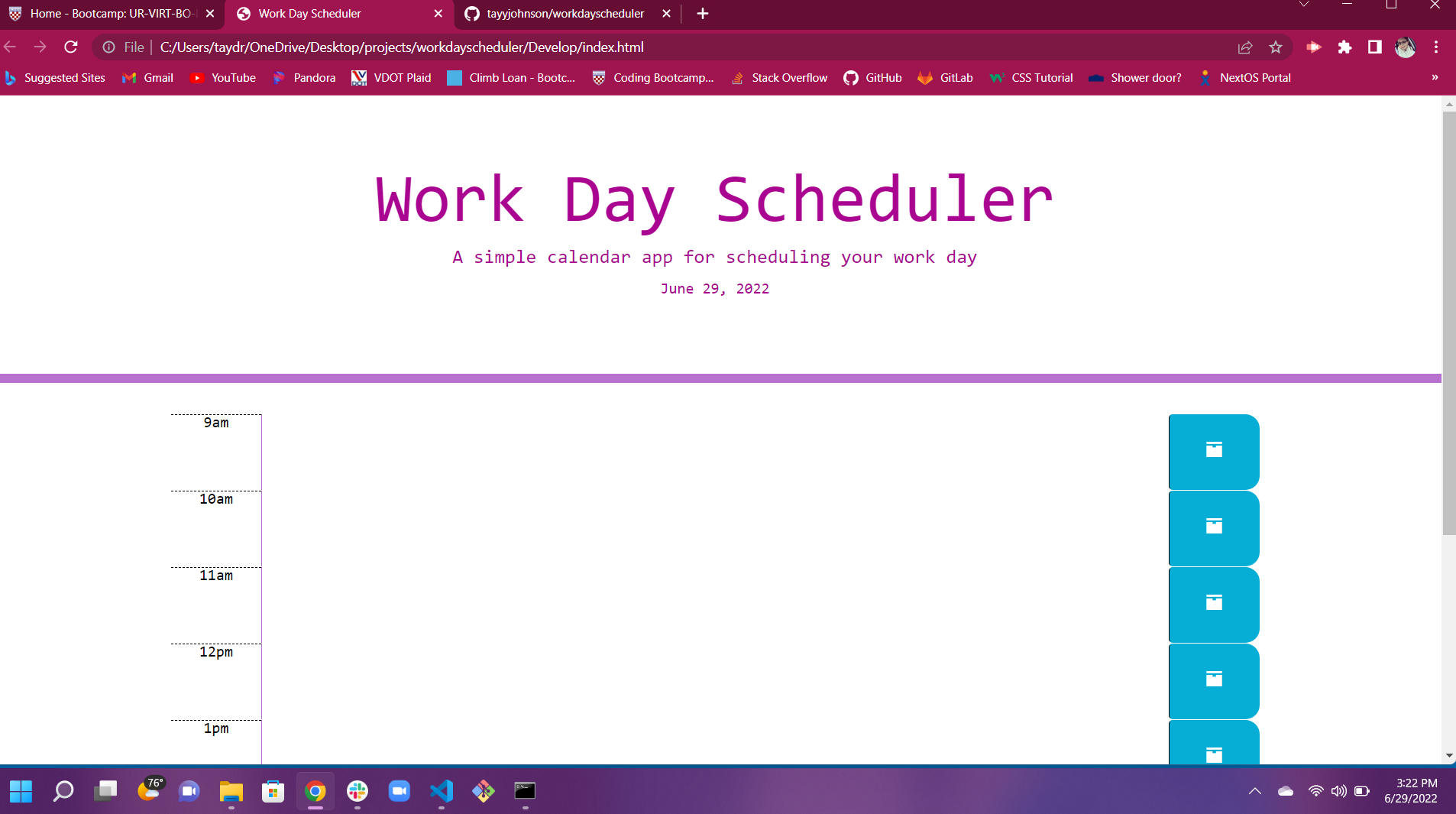 GitHub - tayyjohnson/workdayscheduler