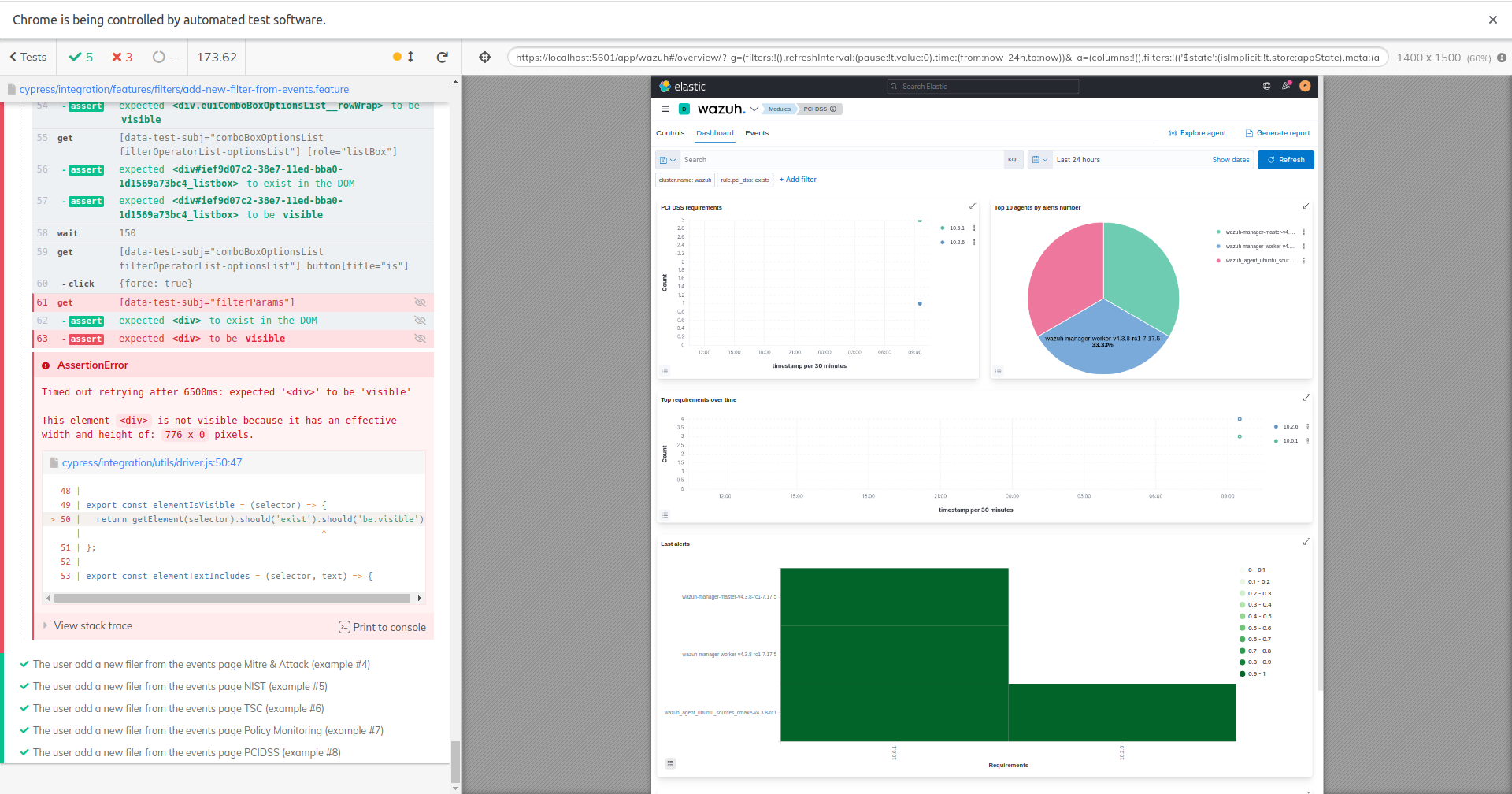 Fix Automation Validate That The Added Filter Label Is Displayed From The Events Page · Issue