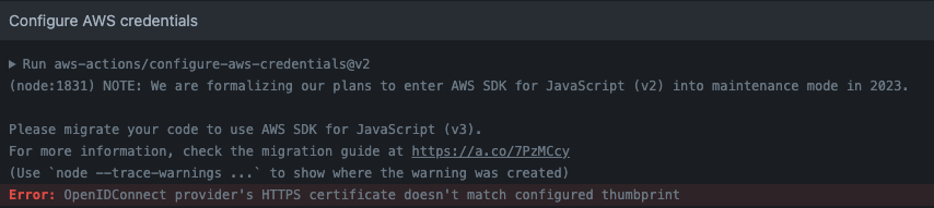 Intermittent failure on this error: OpenIDConnect provider's HTTPS certificate doesn't match ...