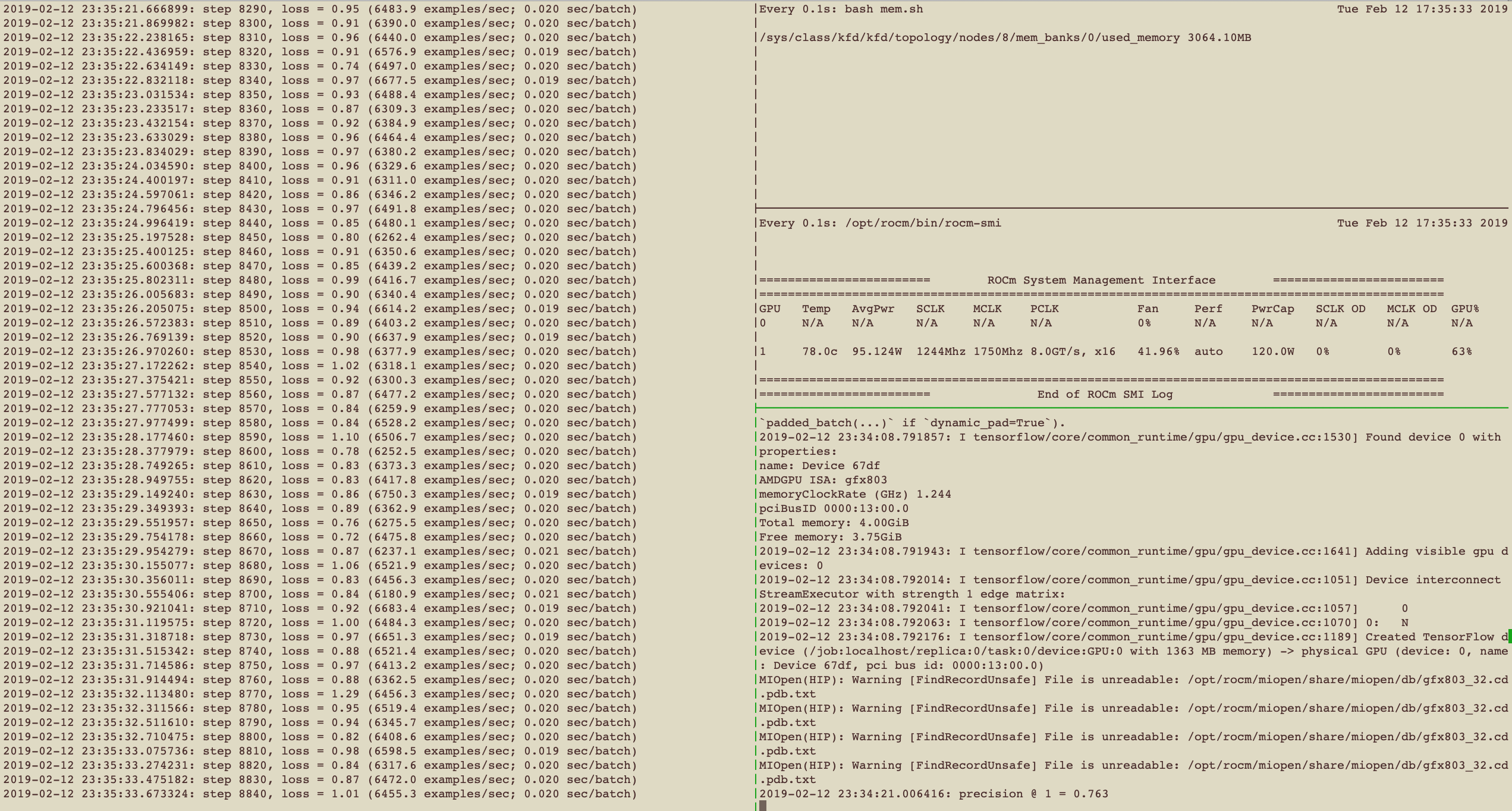Which GPU is supported for simultaneous graphical desktop usage? · Issue #312 · ROCm/tensorflow ...