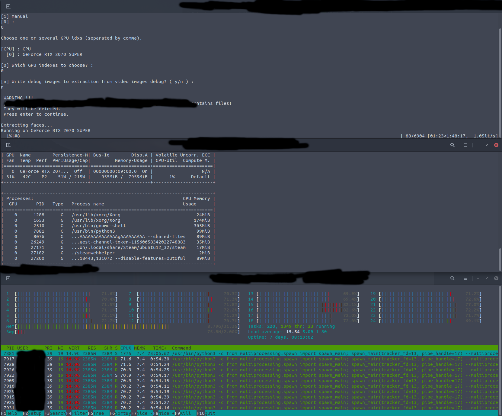 Extractor is running on CPU even though it says it's using the GPU · Issue #643 · iperov ...