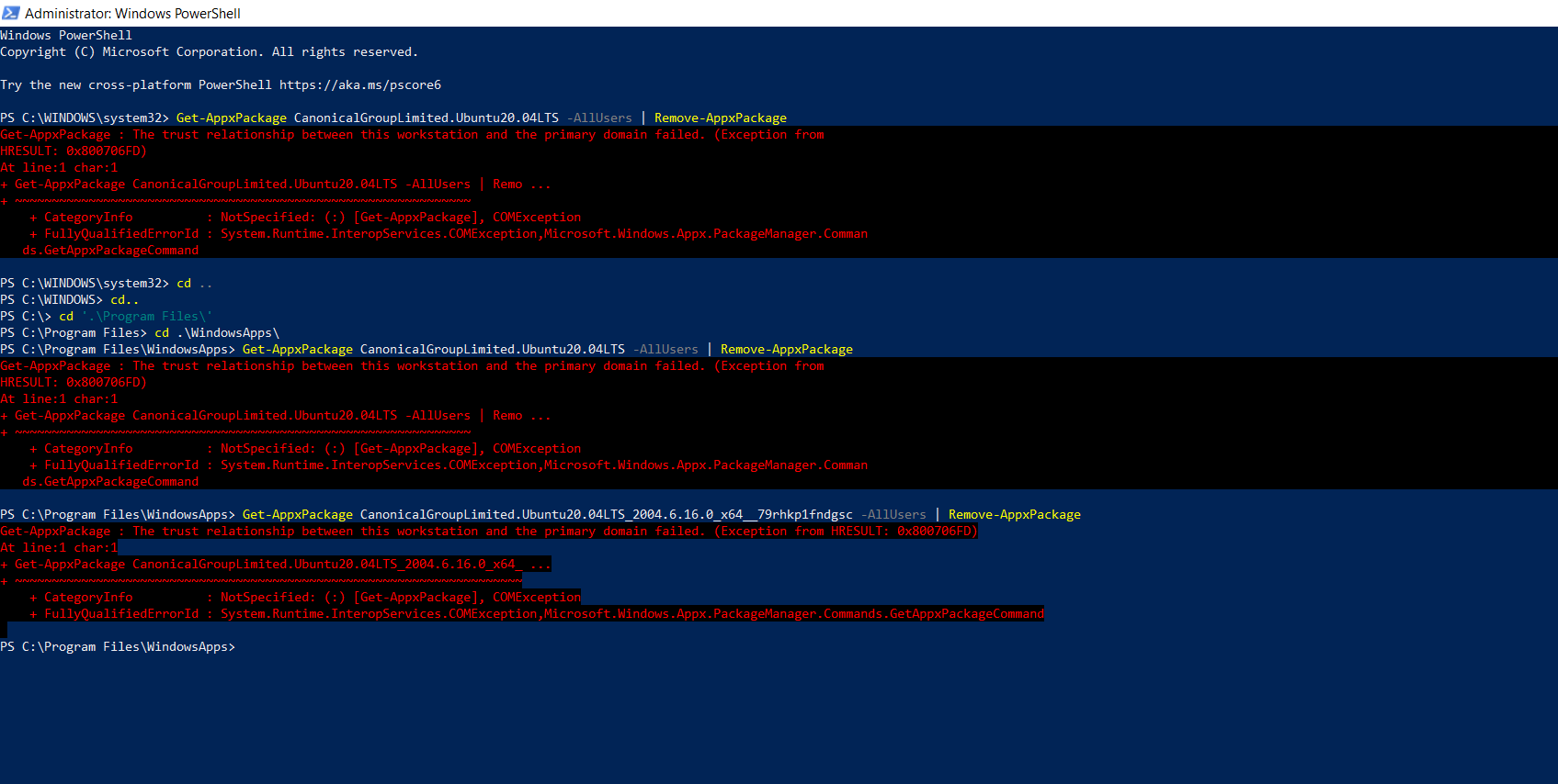 Error code: Wsl/InstallDistro/E_UNEXPECTED - Catastrophic failure · Issue #10222 · microsoft/WSL ...