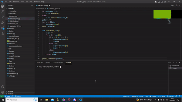 GitHub - YagoCastello/Gerador_CPF: Código que gera um cpf válido