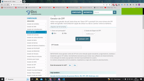 GitHub - YagoCastello/validador_CPF: O objetivo desse código é verificar se o CPF informado é válido