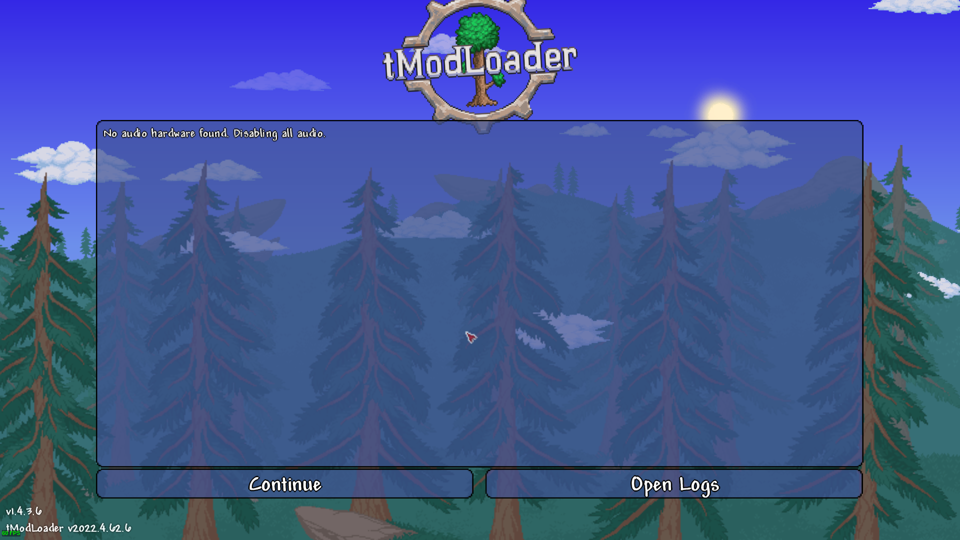 No Audio Hardware detected · Issue #2342 · tModLoader/tModLoader · GitHub