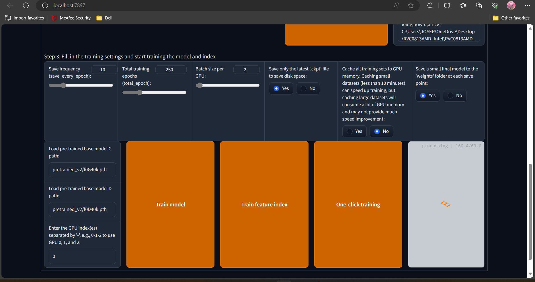 Model training stops after "INFO:torch.nn.parallel.distributed:Reducer buckets have been rebuilt ...