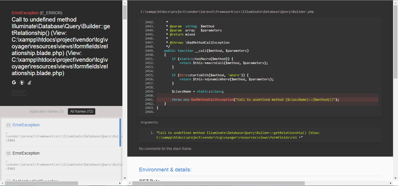 Belongs to Relationship Error! · Issue #2444 · thedevdojo/voyager · GitHub