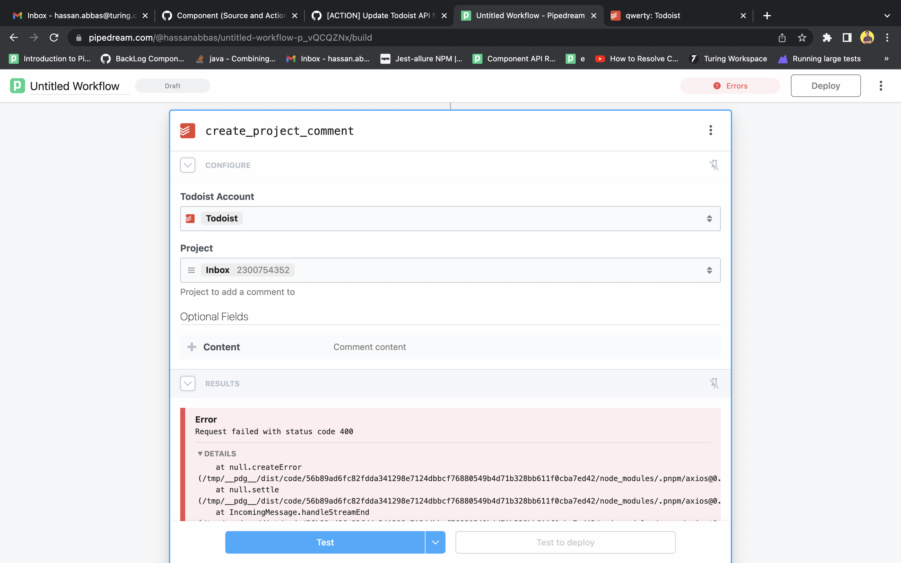 [ACTION] Update Todoist API from v1 --> v2 · Issue #4888 · PipedreamHQ/pipedream · GitHub