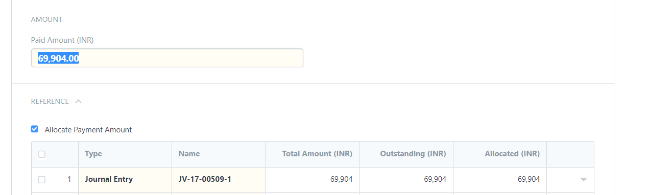 [Bug] Payment entry : Outstanding and Total Amount · Issue #13493 · frappe/erpnext · GitHub