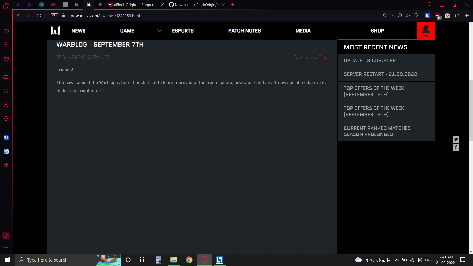 pc.warface.com: breakage · Issue #14957 · uBlockOrigin/uAssets · GitHub
