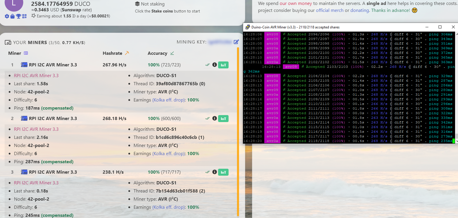 low profit avr, raspberry as host · Issue #1507 · revoxhere/duino-coin · GitHub