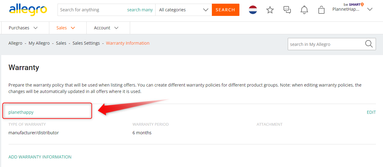 Implied warranty name not uploading.. · Issue #5657 · allegro/allegro-api · GitHub