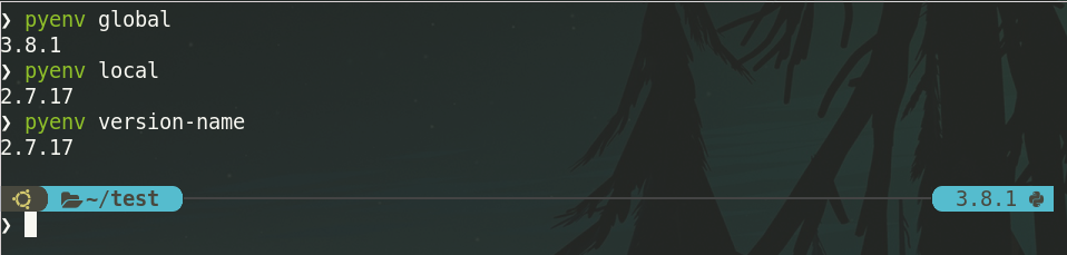 pyenv/rbenv only reads global · Issue #541 · romkatv/powerlevel10k · GitHub