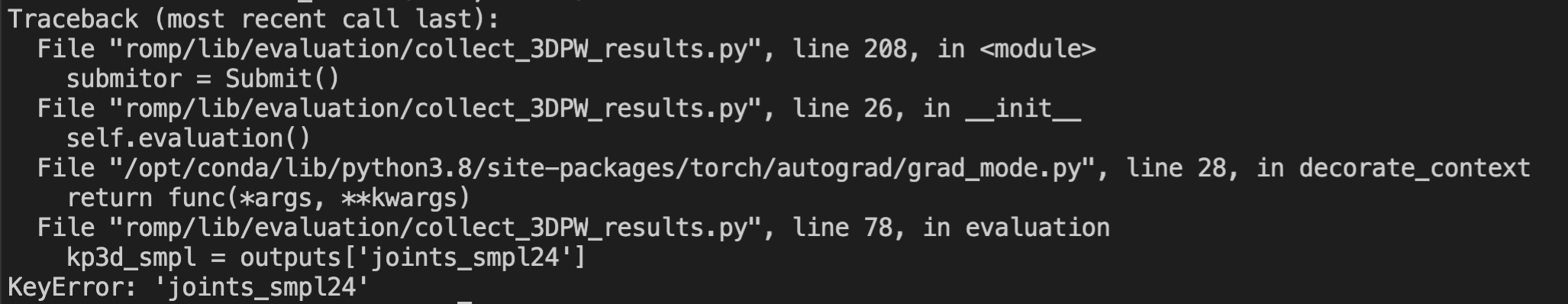 Evaluation bug · Issue #395 · Arthur151/ROMP · GitHub